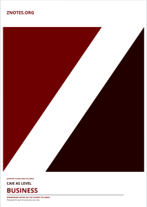 Alevel 剑桥CAIE考试局经济学学习笔记下载《ZNotes - CAIE AS Level Economics》